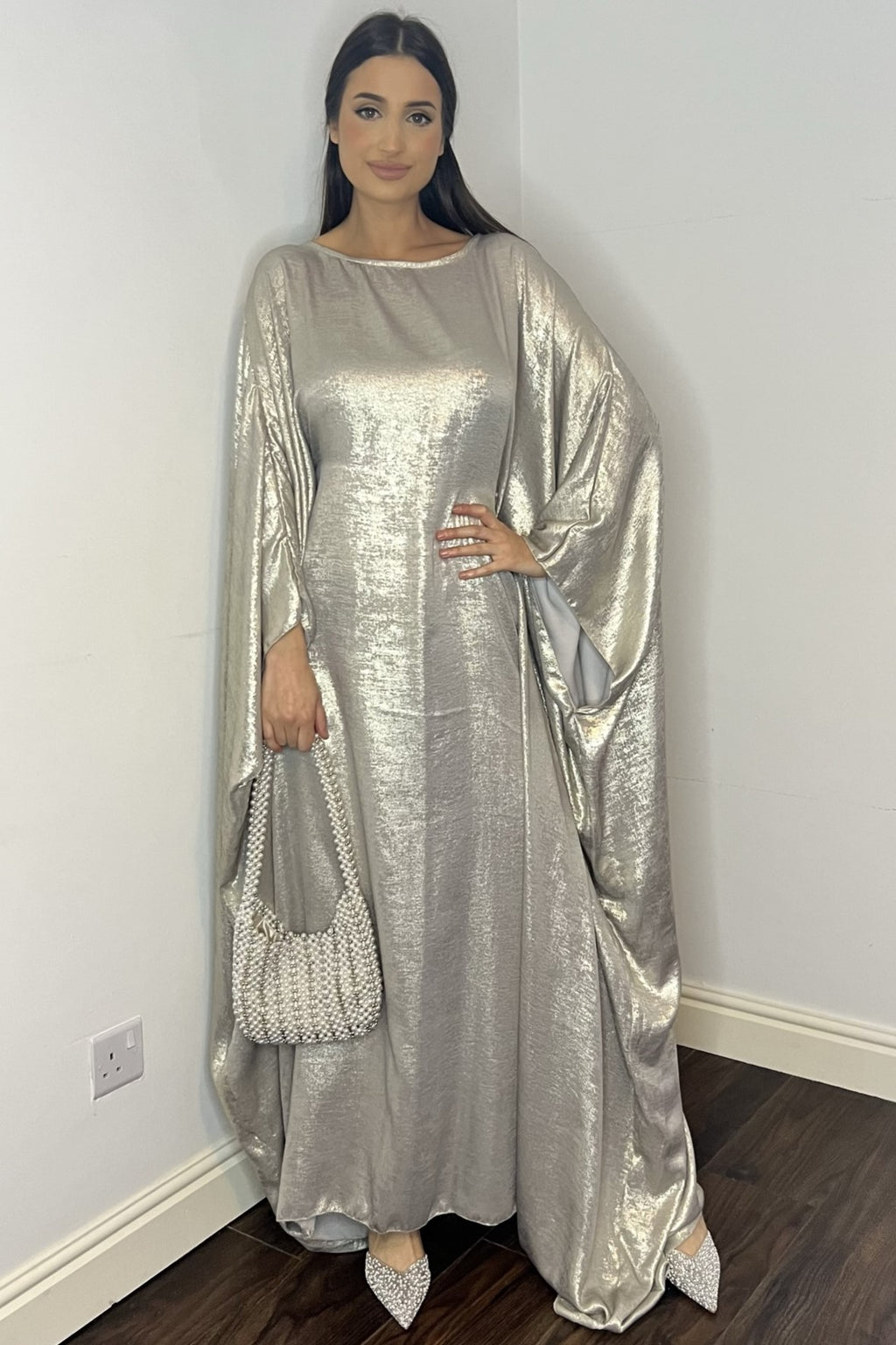 Luxury Shimmer Modest Evening Kaftan | Modest Dresses & Outfits – Femme ...